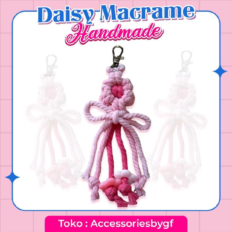 Satuan | Bagcharm Gantungan Tas/Kunci Macrame Lucu Handmade Souvenir ...