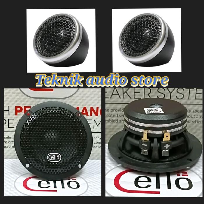 Jual Speaker 2Way Midrange 3inch Cello SC8F/G Dan Tweeter Cello 1.5inch ...