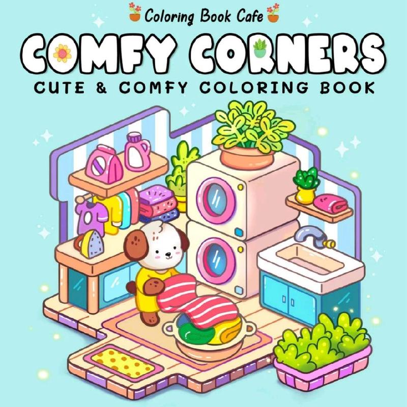 CB84 COMFY CORNERS Buku Mewarnai 30 Halaman untuk Dewasa | Coloring ...