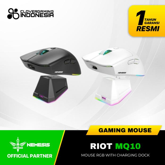 Jual NYK Nemesis Riot MQ10 MQ-10 Dual Wireless Gaming Mouse Bluetooth ...