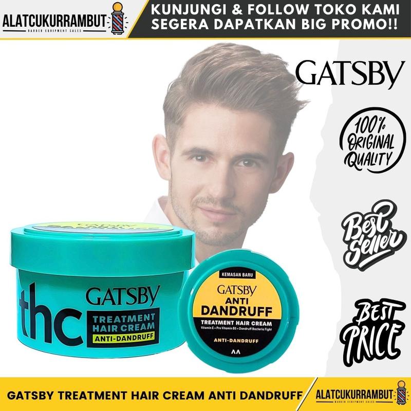 Gatsby Treatment Hair Cream THC Anti Dandruff Pomade Minyak Rambut ...