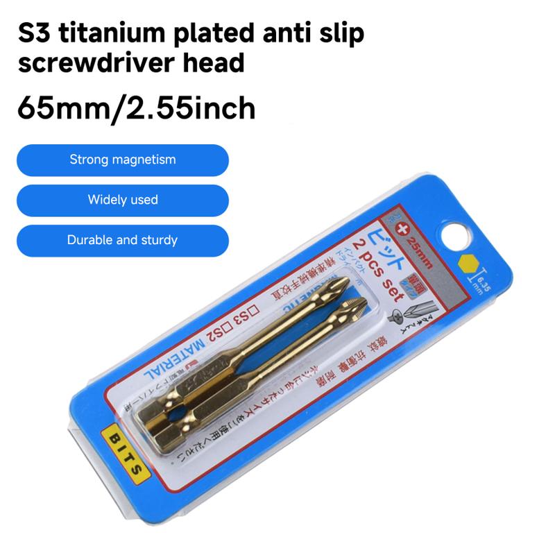 2Pcs 65mm Length Single Side Tip Phillips Head Cross 1/4" Hex - TikTok ...