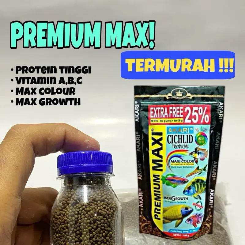Premium Max 1mm - pelet Premium channa - Bukan akari - Pelet - Shop ...