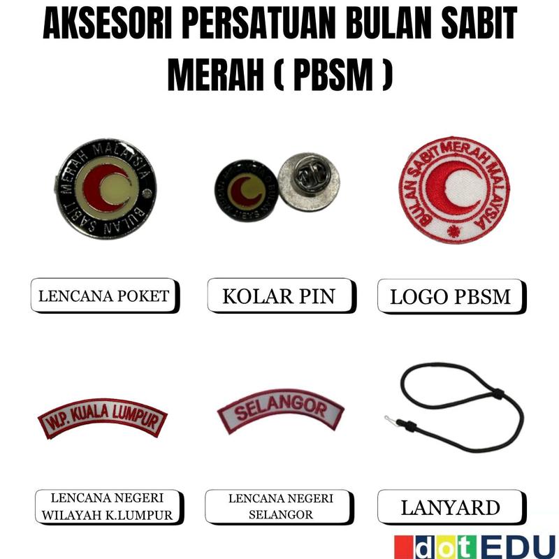 dot_EDU AKSESORI PERSATUAN BULAN SABIT MEARAH (PBSM) - TikTok Shop Malaysia