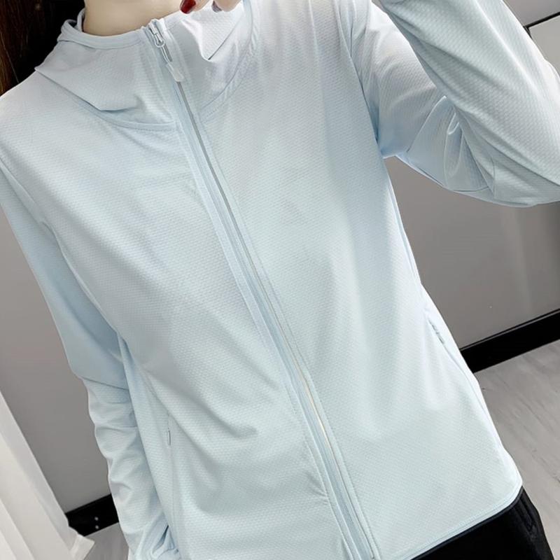 Ultraviolet Protective Jacket with Hoodie & Pockets (UVJ2088Woman ...