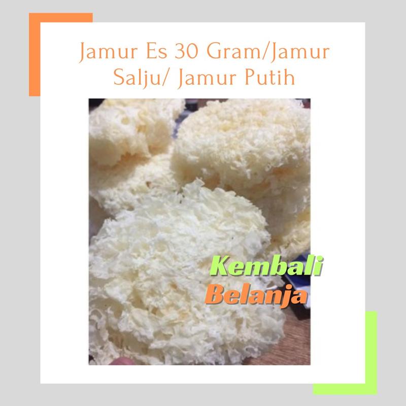 Jamur Es 30 Gram/ Jamur Salju/ Jamur Putih/ Jamur Sup/ Jamur - Shop ...