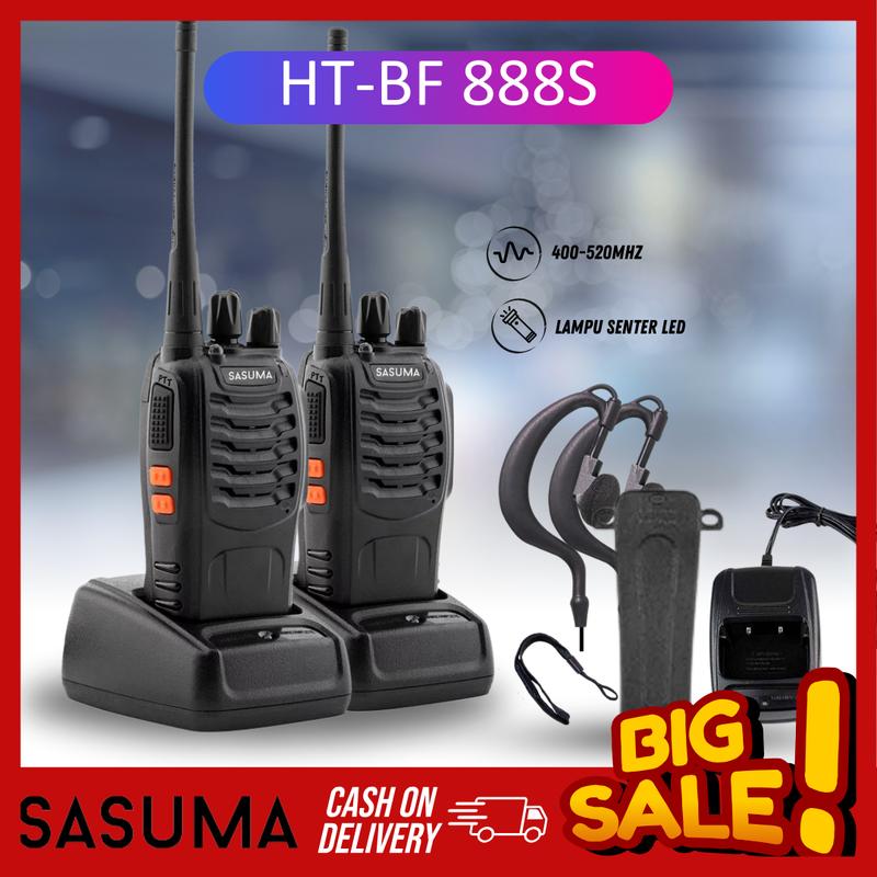 SASUMA BF-888S Walkie Talkie UHF Radio HT Handy Talky Antena - Shop ...