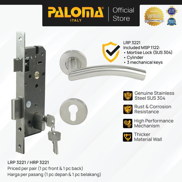 Promo PALOMA Gagang Pintu Door Handle Pintu Roses Lever Engkol Pisah ...