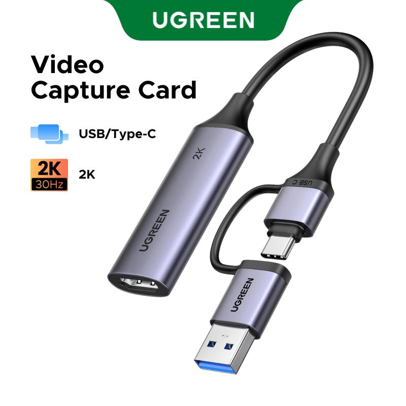 UGREEN 2K Video Capture Card High-performance with Dual USB Ports ...