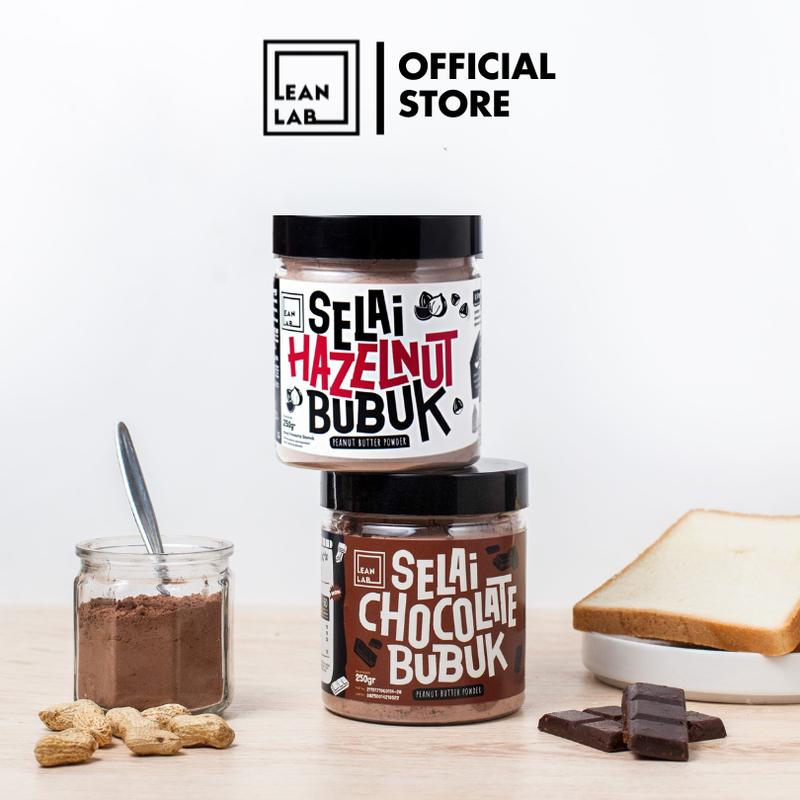 Lean Lab Selai Hazelnut Starter Pack 250gr x2 Coklat Low Sugar Low Fat ...