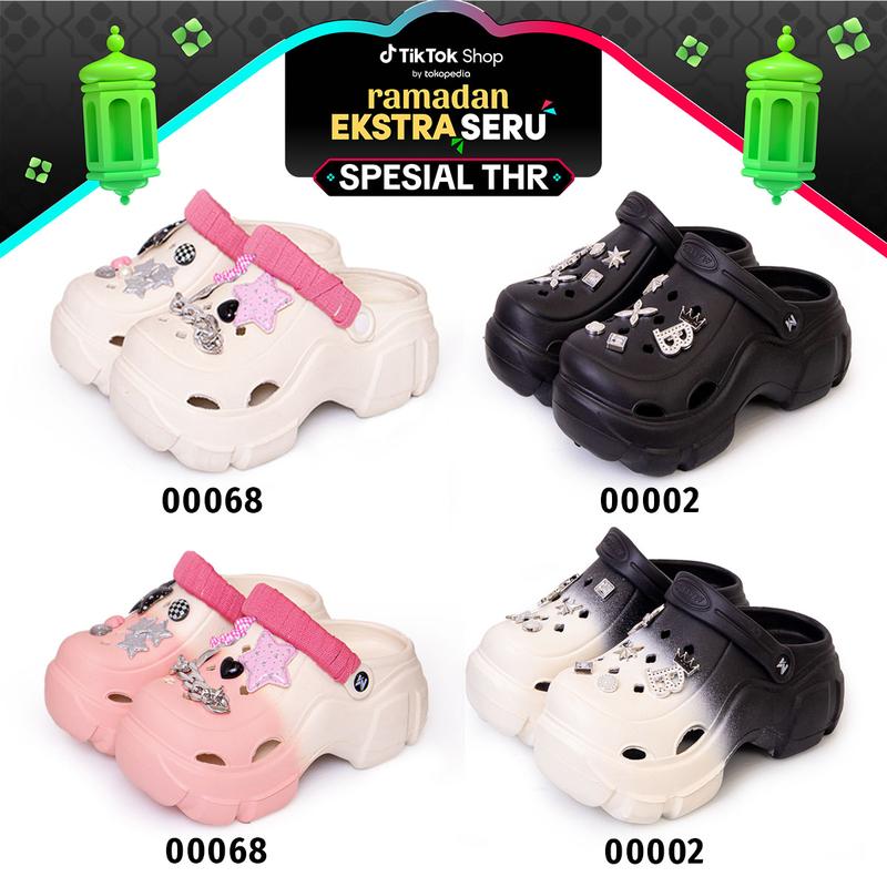 [MACKER'S] T01 Sandal Baim Wanita Terbaru sandal kodok lucu sepatu ...