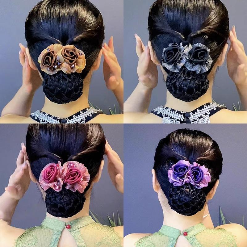 Jaring Rambut Bunga Berganda Mawar, Baharu pada 2025, Klip Rambut ...