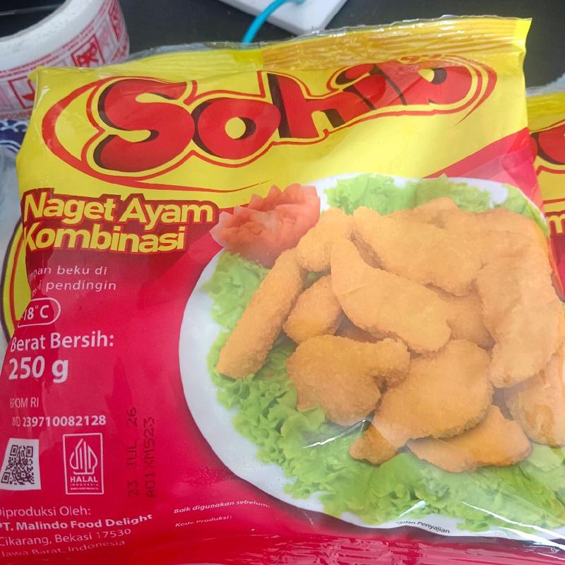nugget sohib kombinasi dan bentuk love 250 gram - Shop | Tokopedia