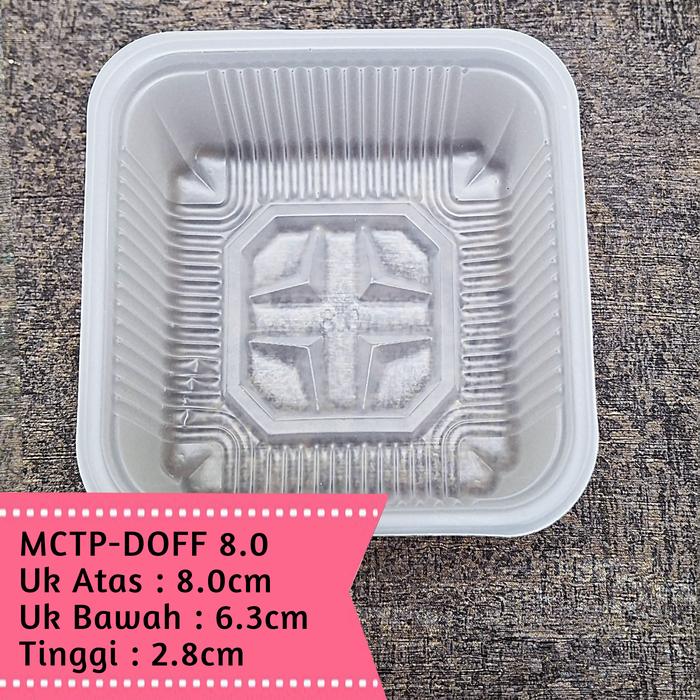 Jual Tray Mika Mooncake Putih Doff 100gr/125gr/150gr Kue bulan ukuran 8 ...