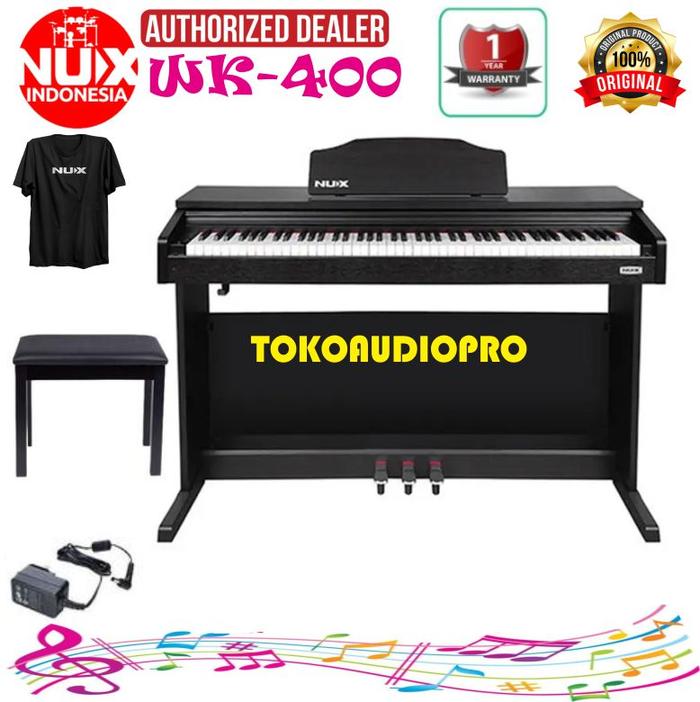Jual Nux WK-400 WK400 Digital Piano with Full Hammer Action Piano Nux ...