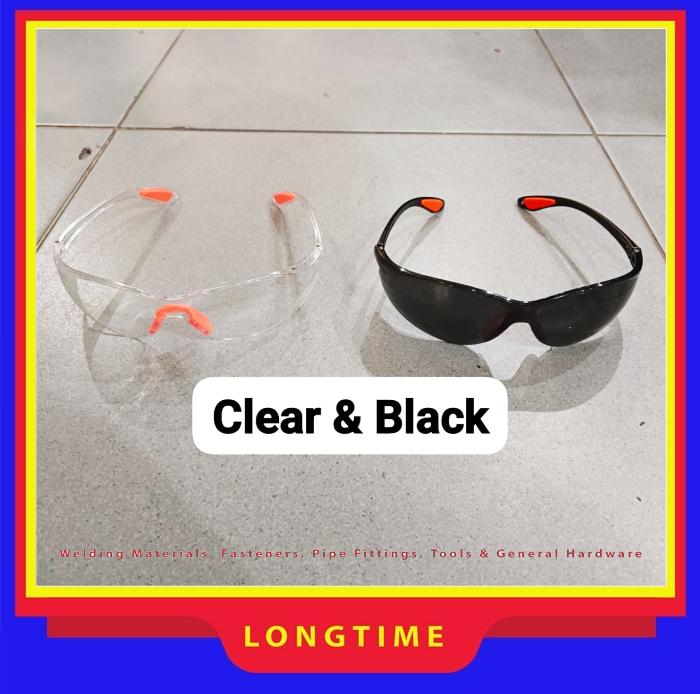 Jual Kacamata Safety Bening (Clear) / Hitam (Black) Kacamata Pelindung ...