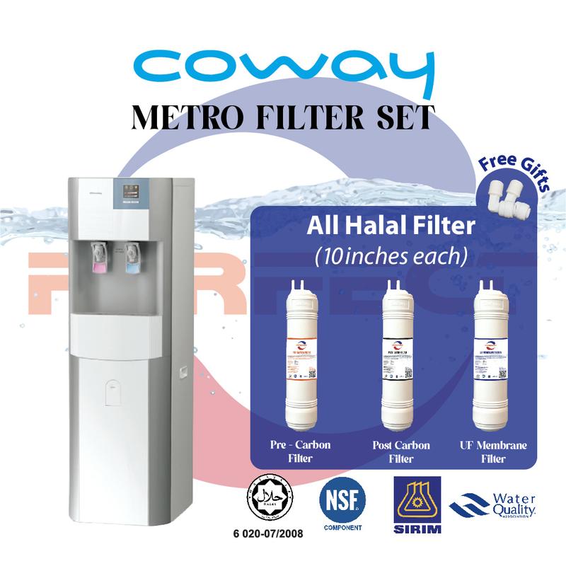 COWAY Metro, LucyPlus, Mach Water Filter Cartridge (1 set 4 Filter ...