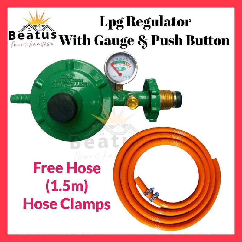 LPG Regulator Heavy Duty with Pressure Gauge and Anti-Explosion ...