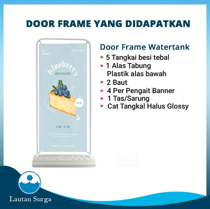 Standing Door Frame Banner Besi dan Water Tank 60x160 Cm Plastik - Shop ...