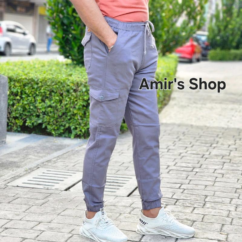 Ready Stock Seluar Cargo Jogger 6 Pocket Kain Tebal Cargo Pants ...