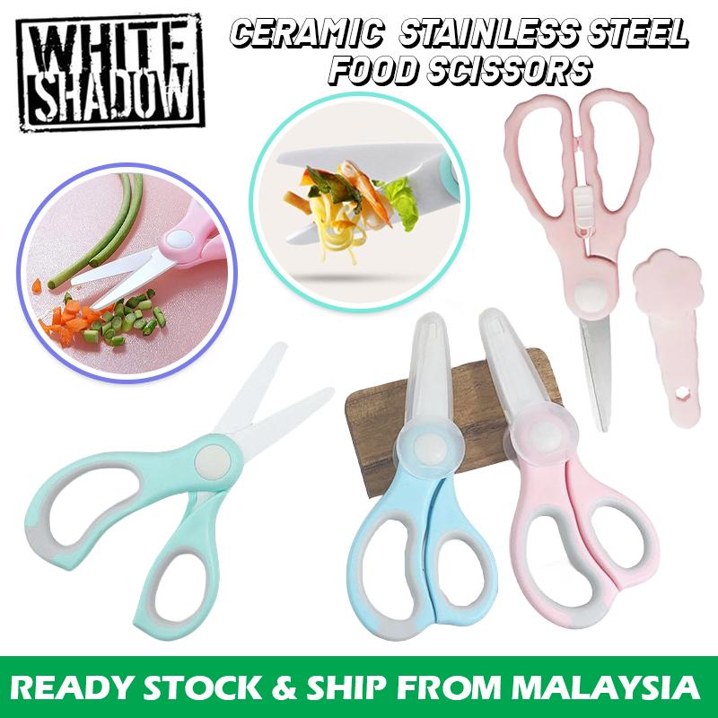 Stainless Steel Food Scissors Baby Food Scissors With Case Gunting ...