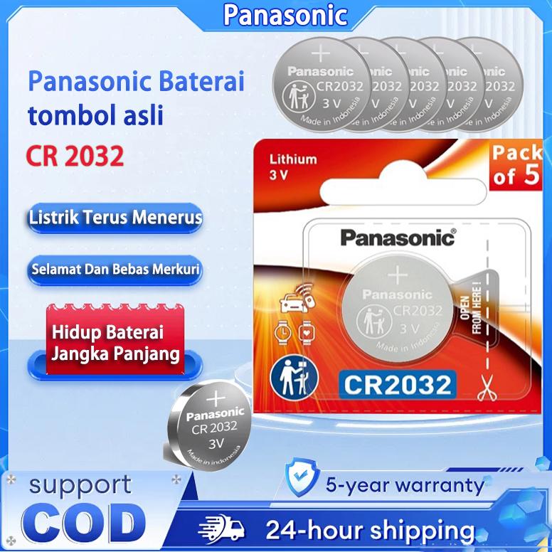 panasonic battery CR2032 Original Baterai tombol bertahan da - Shop ...