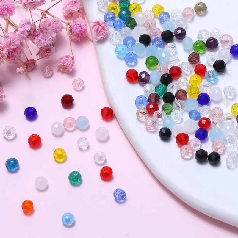 3mm 100pcs Crystal Beads Round Spacer Faceted Glass Beads Fo - TikTok ...