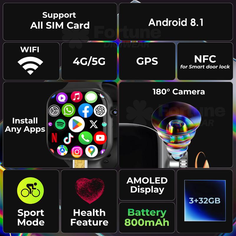 FORTUNE DIGIWEAR - VP29 Smartwatch Android | SIM Card | Camera | WIFI ...