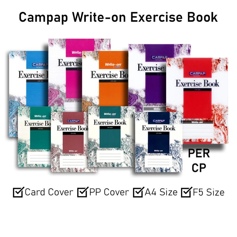 Campap Write-on Exercise Book - A4 Size / 80 Pages (CW2506) Paper ...