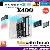 Promo Jonsbo X400 - Modern Aesthetic Panoramic View Tempered Glass Dual ...