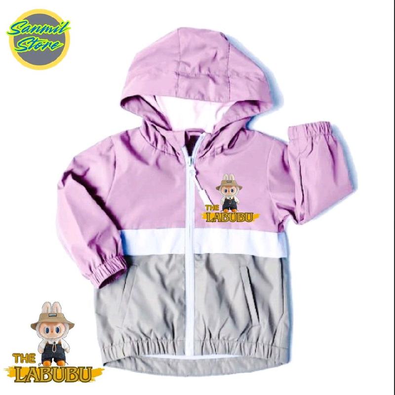 Jaket Anak Perempuan Kombinasi waterproop Gambar Labubu 1 Kualitas ...