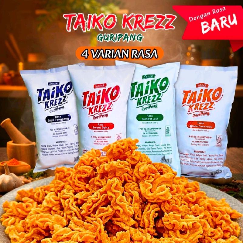 JAJANAN VIRAL TAIKO KREZZ GURIPANG 500 GRAM TAIKO SNACK Makanan - Shop ...