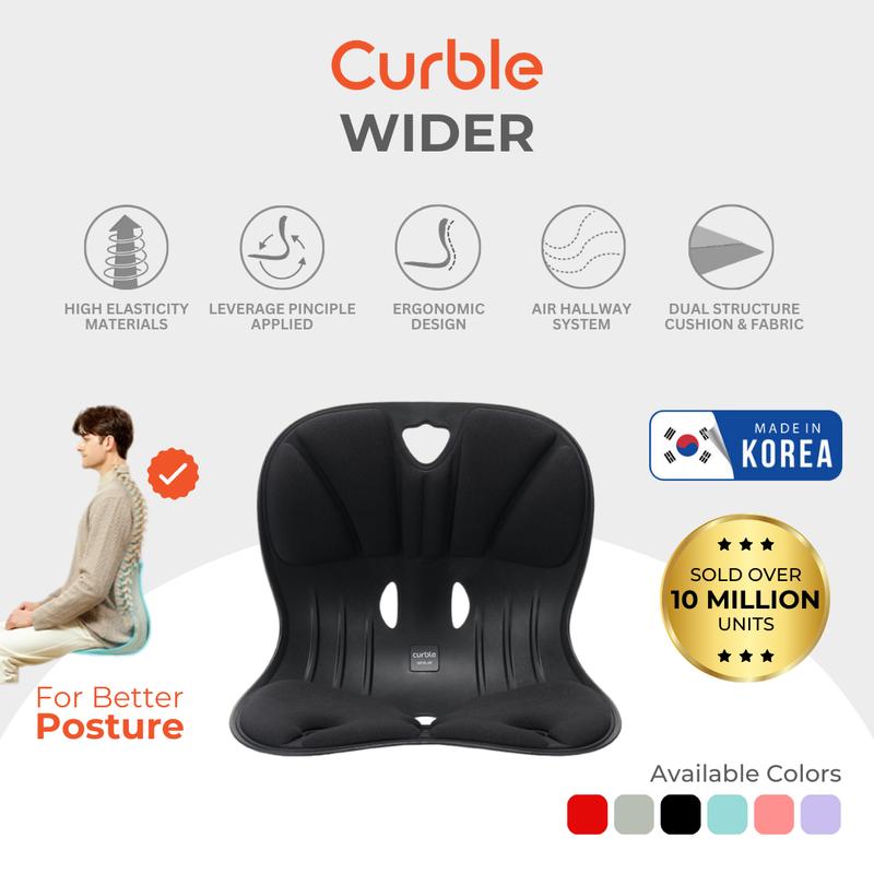 Curble Posture Chair Wider - Black - Shop | Tokopedia