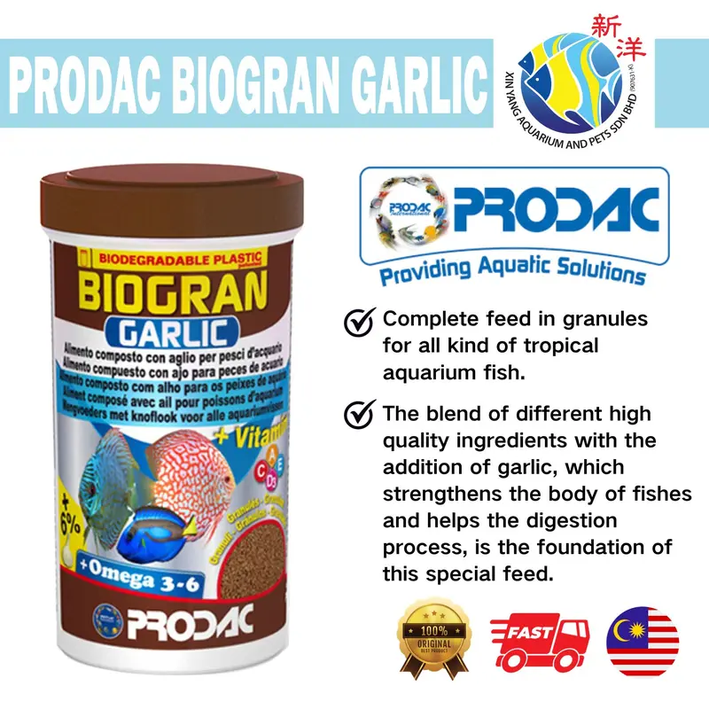 PRODAC BIOGRAN GARLIC FISH FOOD (100ML - 50G / 250ML - 120G) - TikTok ...