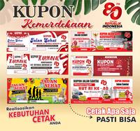 Jual (free design) KUPON UNDIAN/ PARKIR/ KUPON JALAN SEHAT / TIKET ...