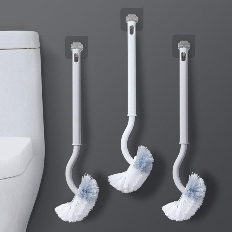 Wall-Mounted S-Shaped Toilet Brush Cleaning Brush Cleaning Tools ...
