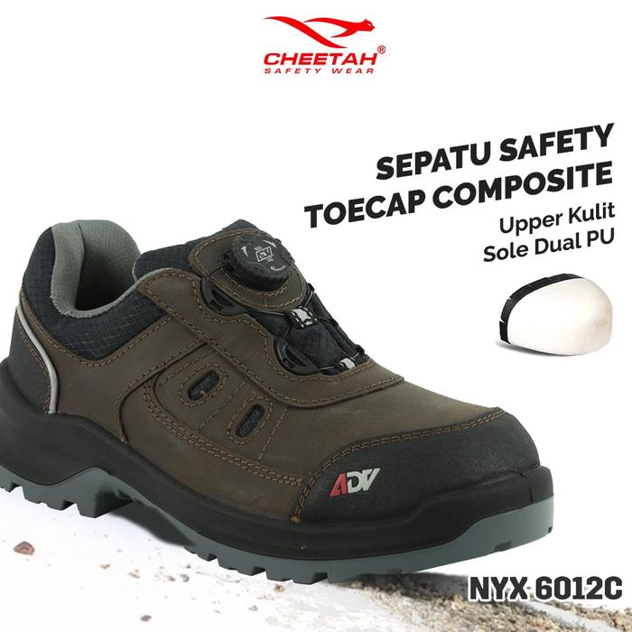 Promo Sepatu Safety Cheetah ADV NYX 6012K Sand 6012C Rust Toecap ...