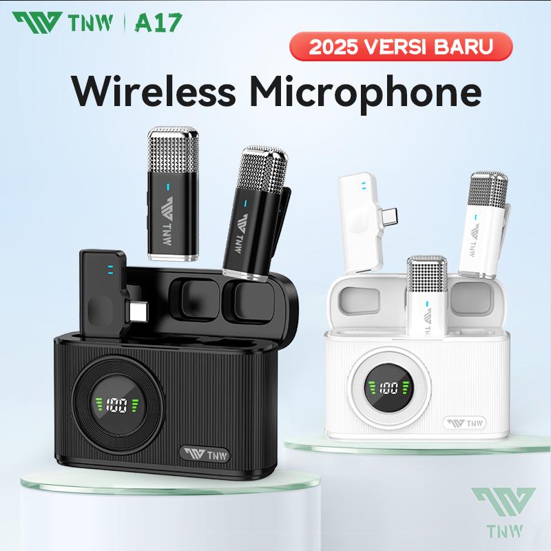 TNW A17 Microphone Wireless Mic Wireless clip on Microphone youtuber ...