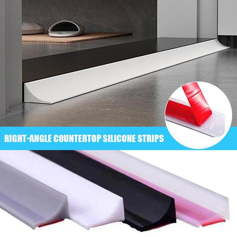 1pcs Silicone Countertop Water Blocking Strip Self-adhesive Water ...