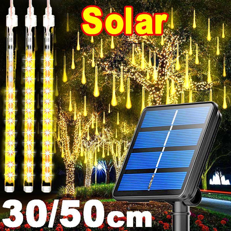 [Ready Stock] Waterproof Solar Meteor Shower Solar Led Rain Lights ...