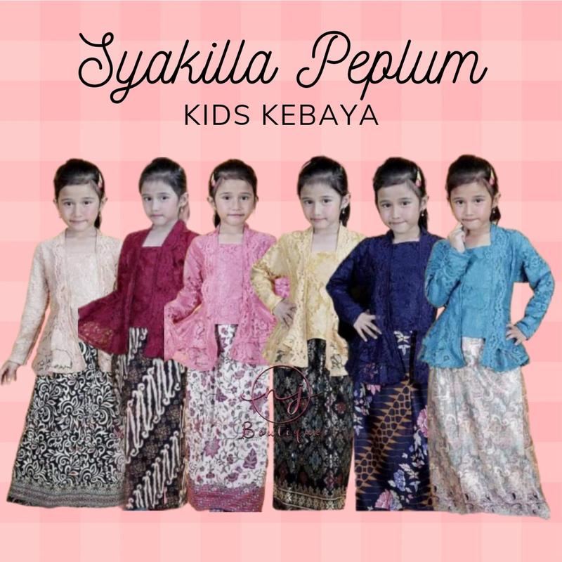 NJ SYAKILLA KEBAYA PEPLUM KIDS - TikTok Shop Malaysia