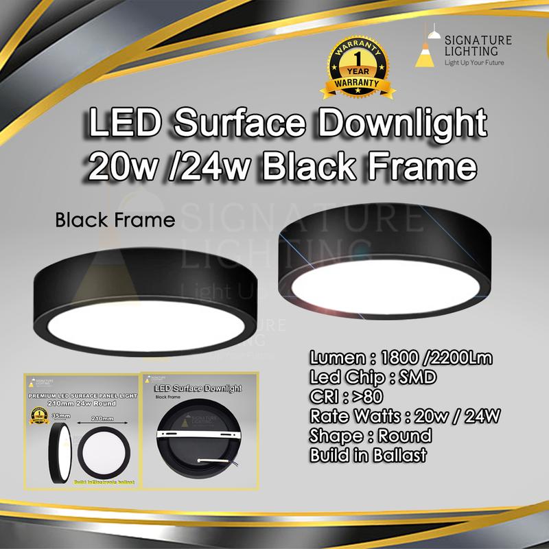 Lampu Siling kapur / Batu Permukaan Led Bingkai Hitam / Lamp - TikTok ...