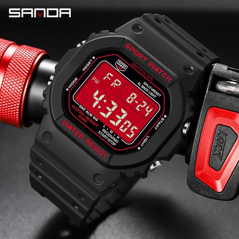 SANDA Fesyen - jam tangan digital lelaki, jenama Baju, Gaya G, - TikTok ...