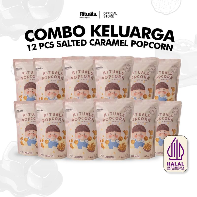 [Combo 12 Bungkus] Salted Caramel Popcorn 175gr Ukuran Large - Shop ...