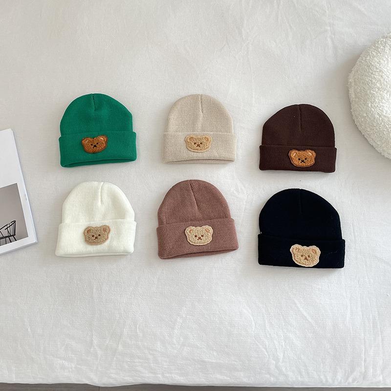 Topi rajutan elastik untuk bayi, lelaki dan perempuan, topi hangat ...