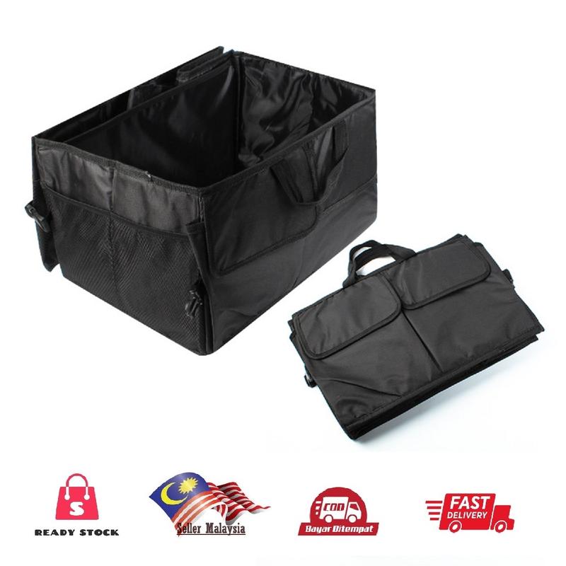 Car Boot storage bag Organizer box Waterproof Foldable Compartment ...
