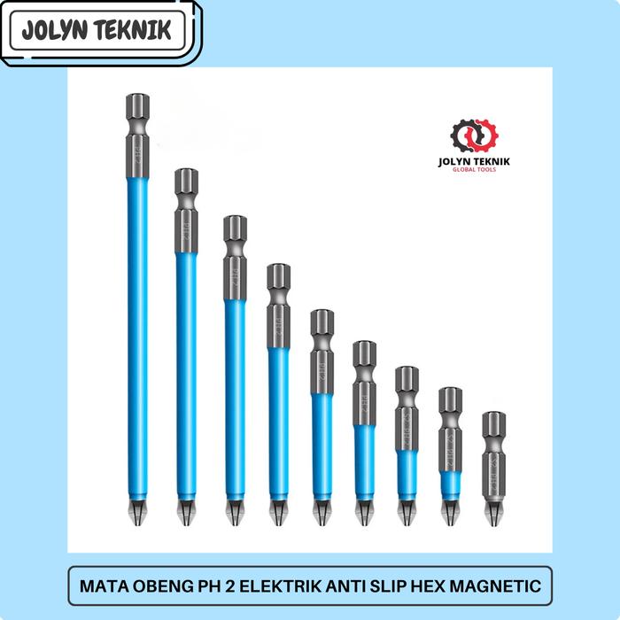 Promo MATA OBENG PH2 HEX DRIVER 1/4 INCH MAGNETIC SCREWDRIVER 25mm/50mm ...