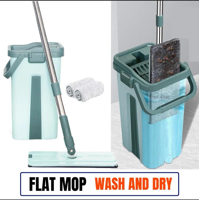 Lifeasy New Extra Long Flat Mop Floor Cleaning Fast Drying Large ...