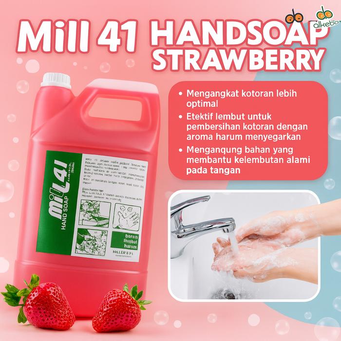 Jual MILL 41 Hand Soap 4 Liter – SABUN CUCI TANGAN HANDSOAP GALON WANGI ...
