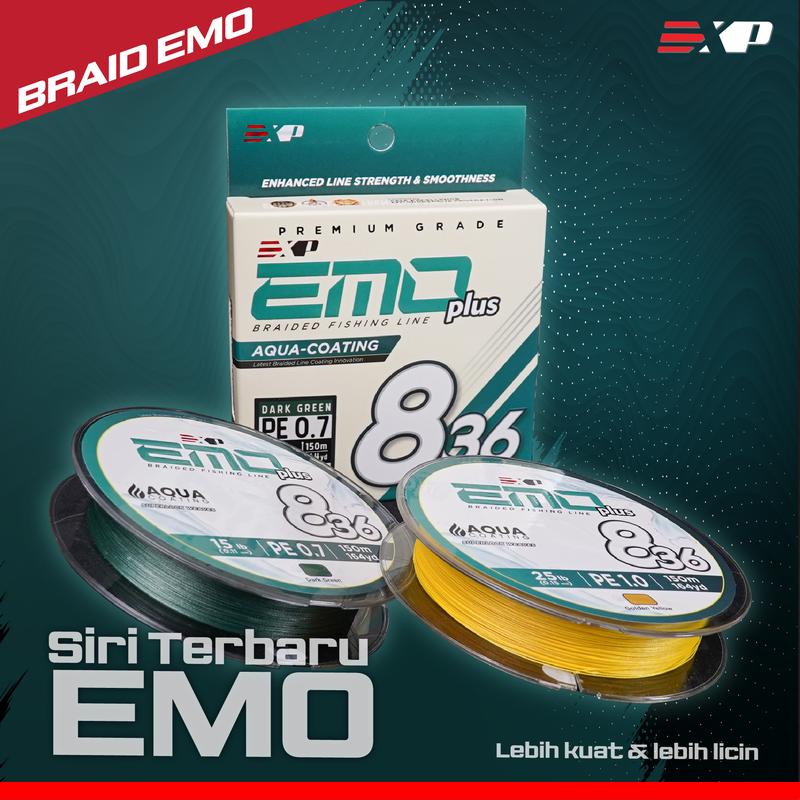 EXP EMO PLUS 836 150m Casting Braided Fishing Line Ultra Sensitive ...